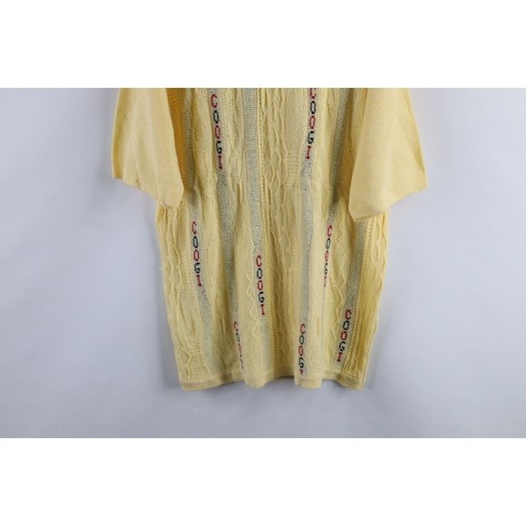 COOGI | Shirts | Vintage 9s Coogi Australia Large Spell Out Textured ...